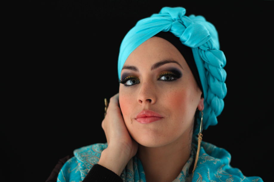 Turban Styling Street Style with Make Up by Razana Omar