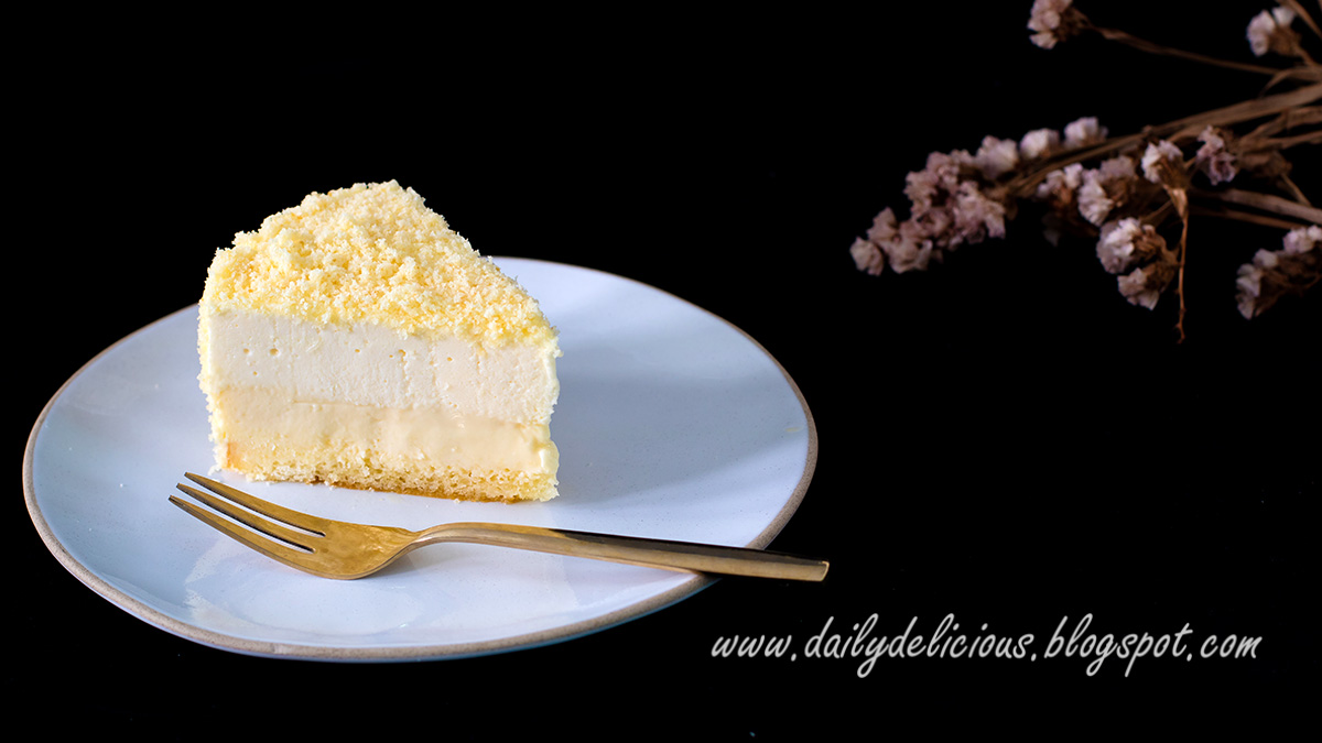 dailydelicious thai: ดับเบิ้ลฟอมาจชีสเค้ก: Double fromage cheese cake