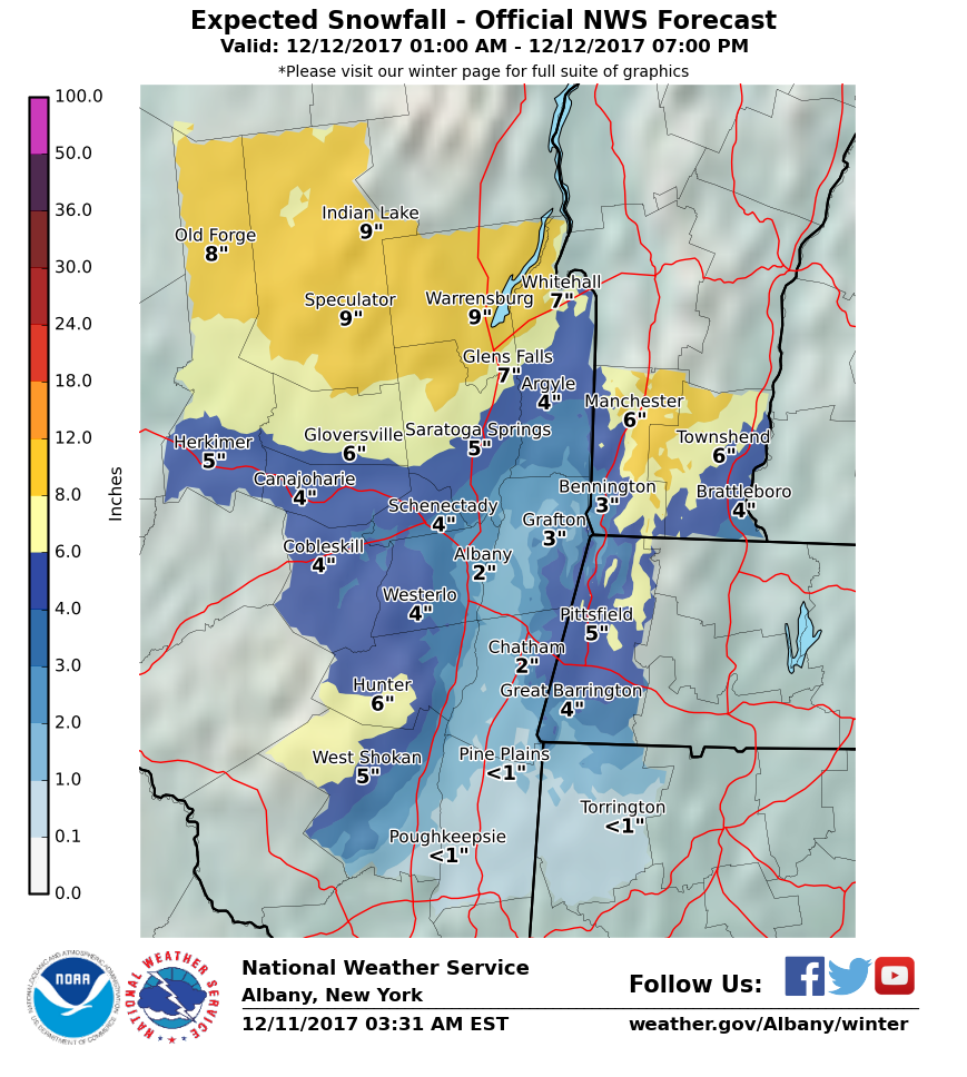 Greylock Snow Day: Winter Weather Advisory for Tuesday