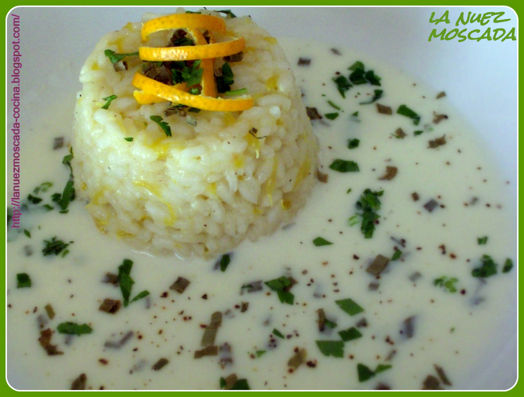 La Nuez Moscada: Timballini di riso all'arancia su letto di crema al ...