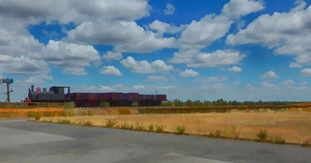 A picture a day: Train and Fields