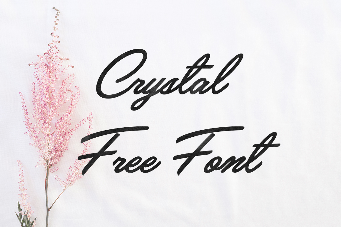 DLOLLEYS HELP: Crystal Free Font