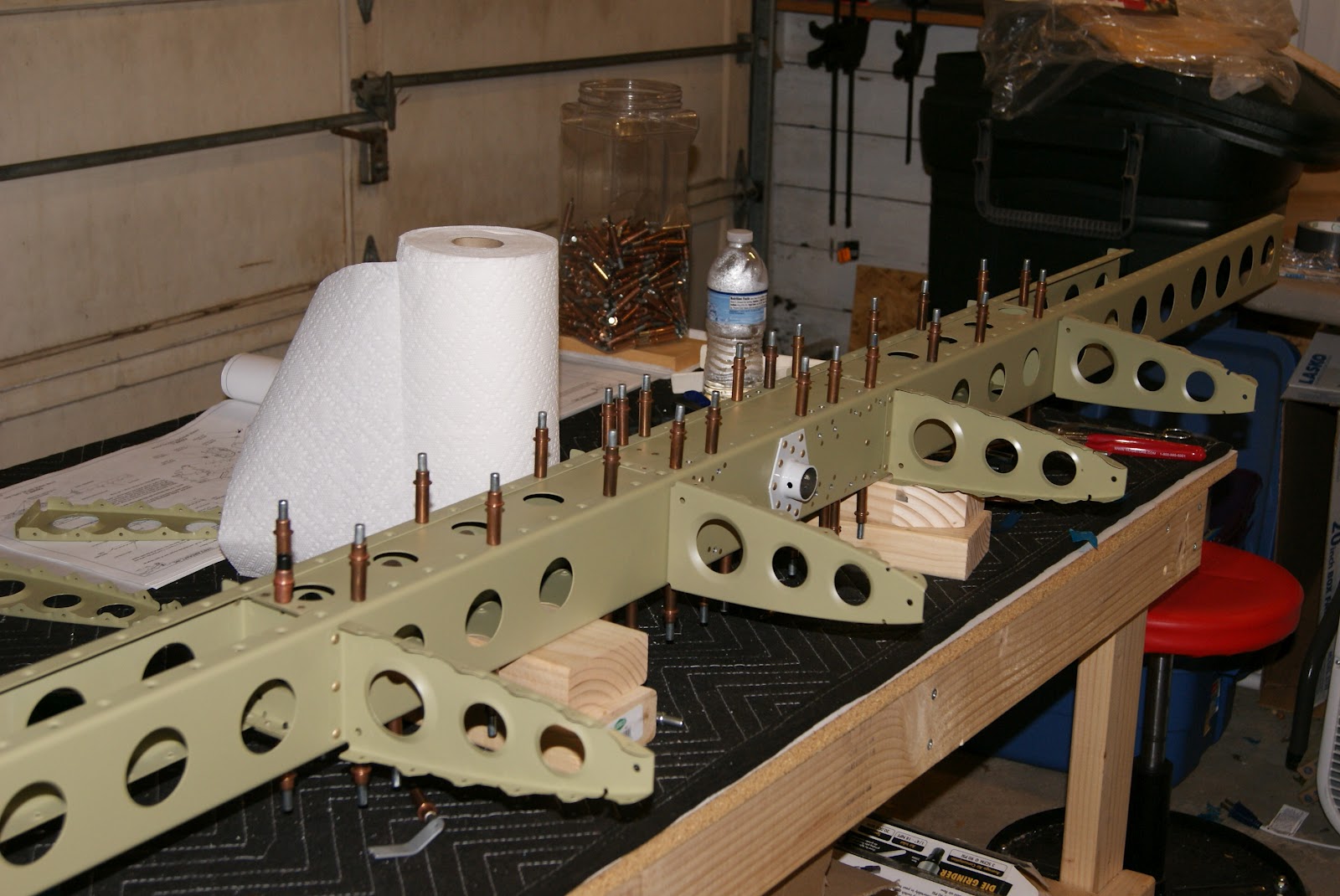DOG Aviation John's RV-12 Blog: Completing Spar Box Assembly Order Change