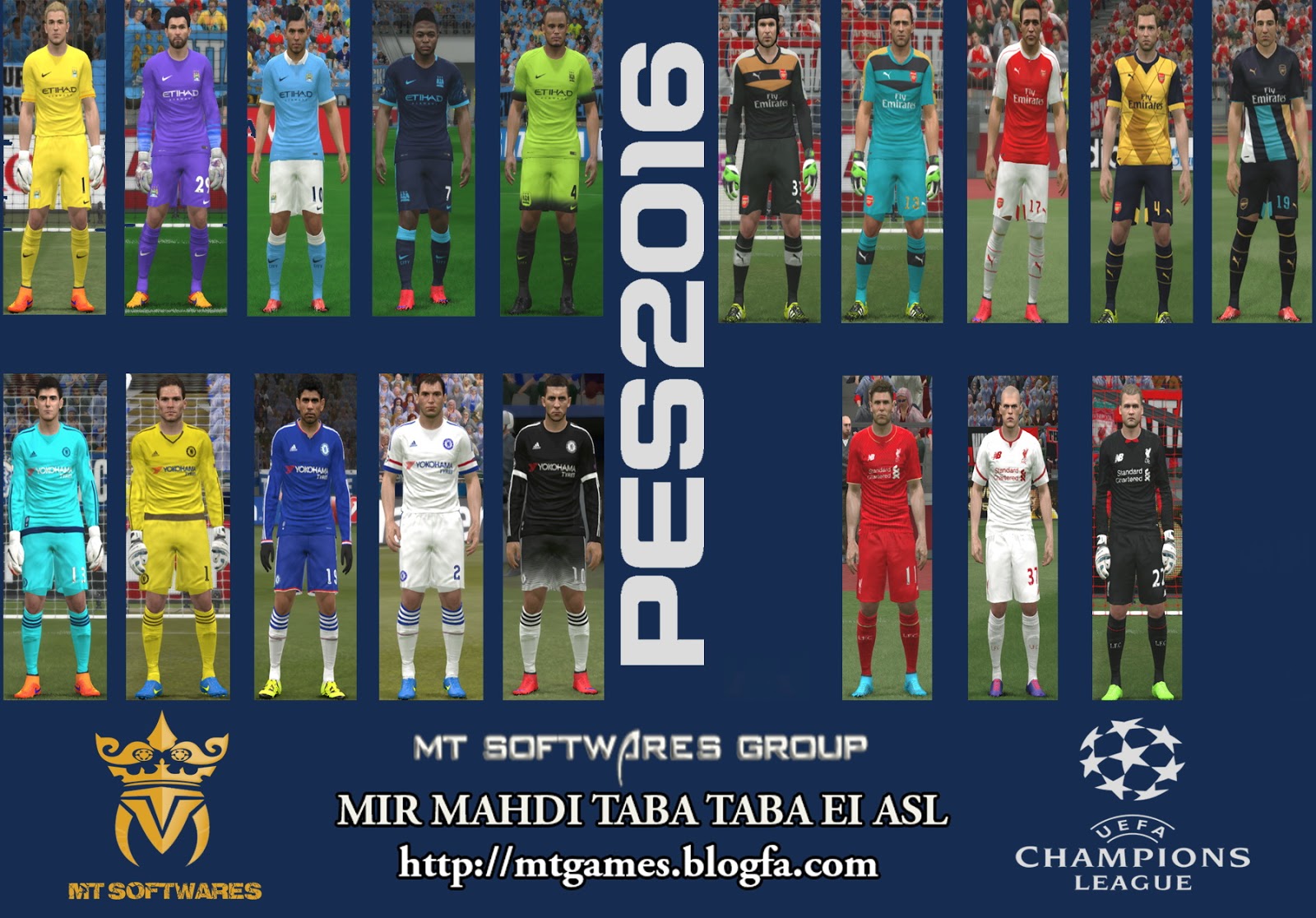 4 Kits For PES 2016 By MT GAMES | PES PATCH MODIF