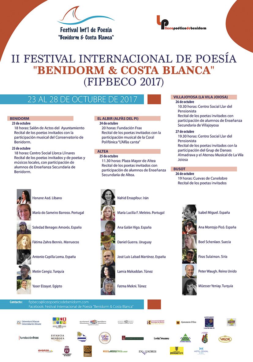 Vive, que no es poco.: II EDICIÓN DEL FESTIVAL INTERNACIONAL DE POESÍA ...