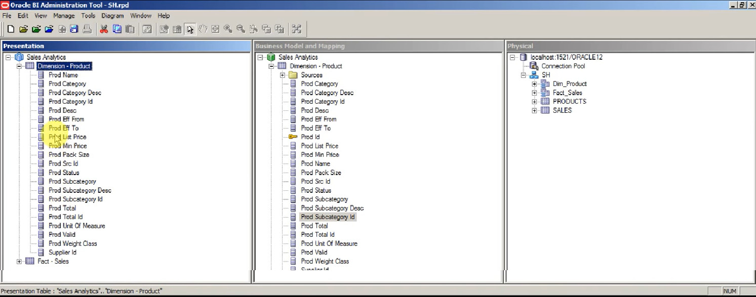 Xml and More: OAC―Working with Oracle BI Administration Tool
