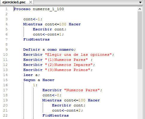 FUNDAMENTOS DE PROGRAMACION: EJERCICIOS PSEINT GUIA 2