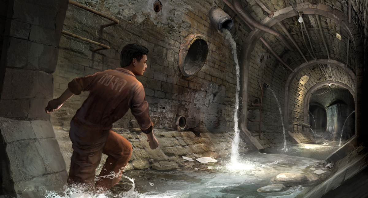Jim Martin Concept Art: Sewer Escape