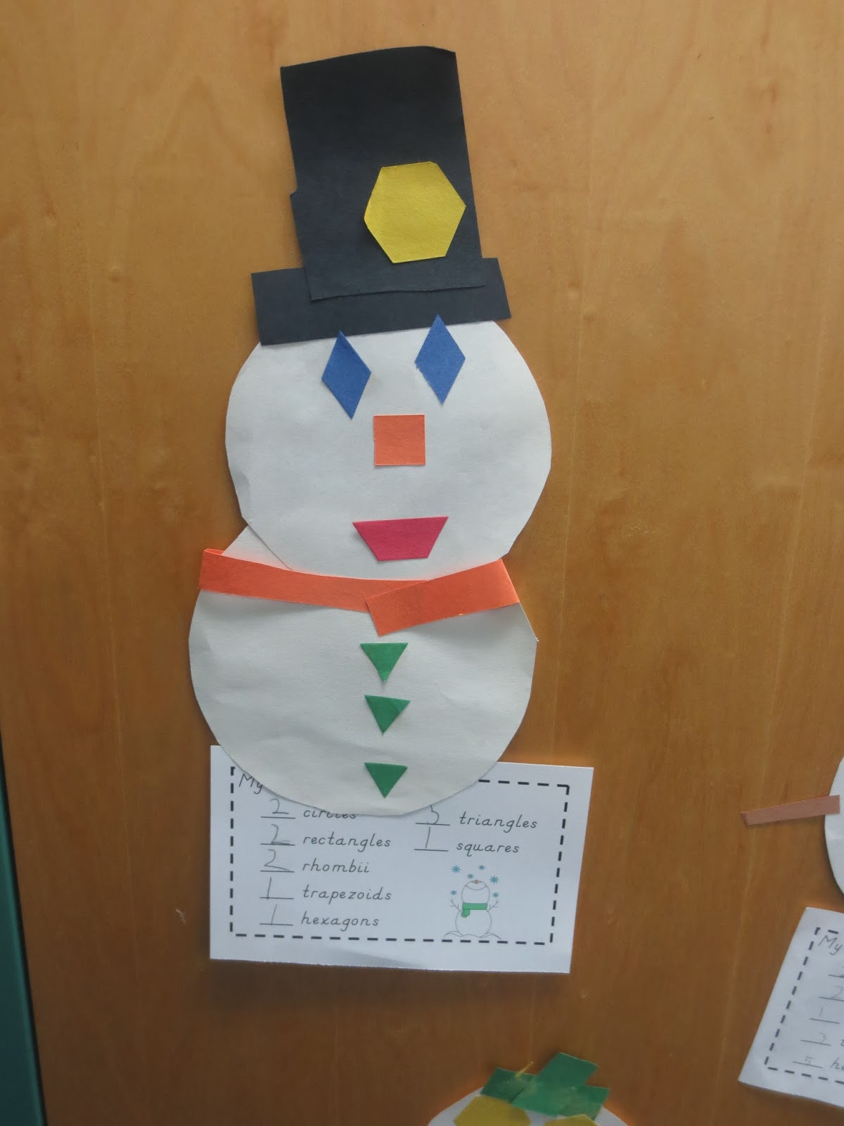 Moments to Teach: Shape Snowmen