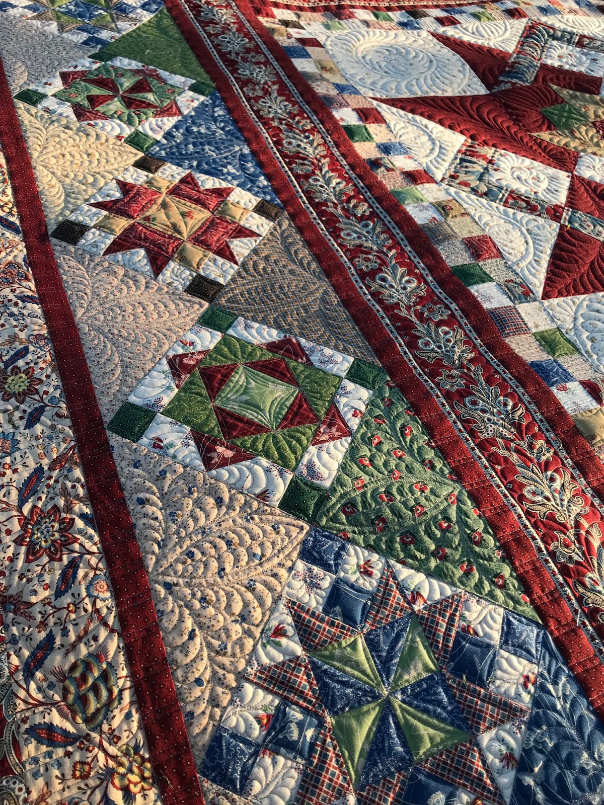 Sue Daurio's Quilting : Mill Girls BOM is going home