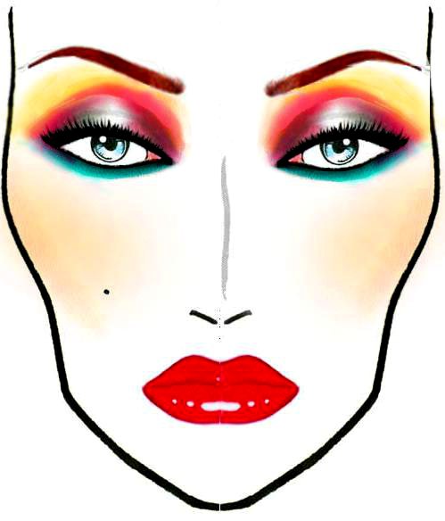 CharlieTredway Make-up Artistry: Other Face Chart looks I designed