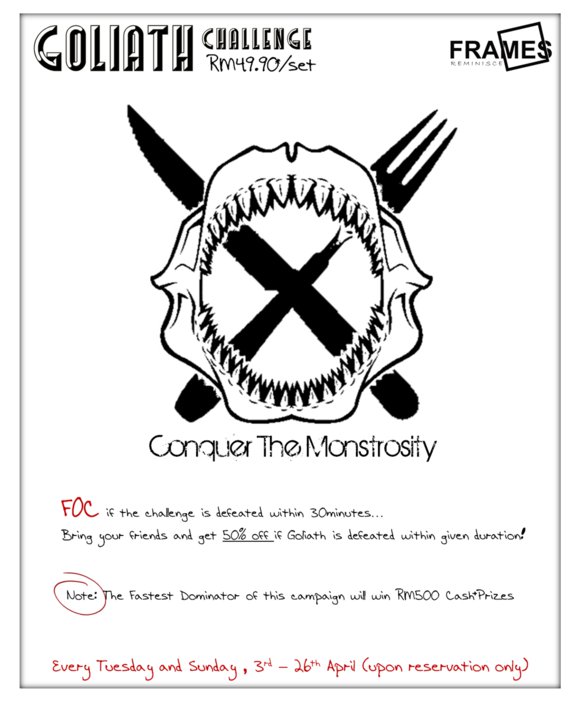 Kian Fai's Goliath Challenge @ The Frame