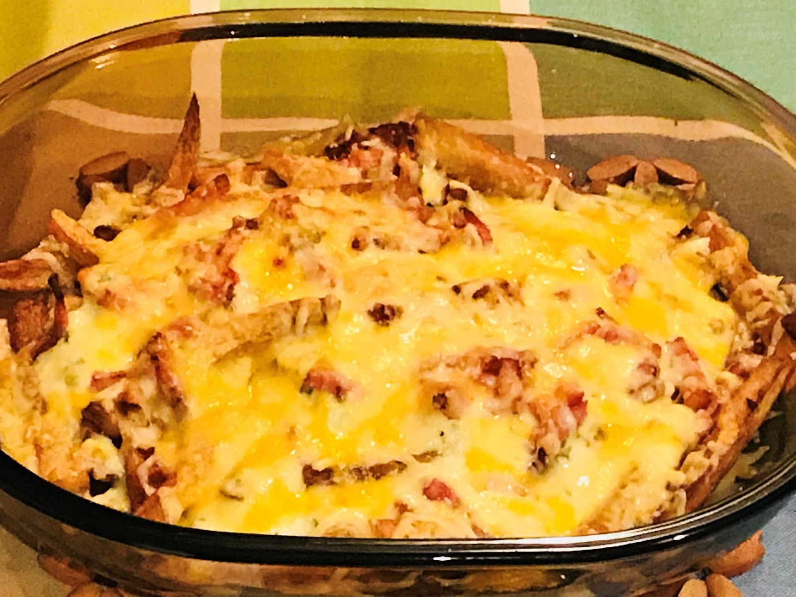 Laura y sus cacharros: Patatas Foster, bacon and cheese fries