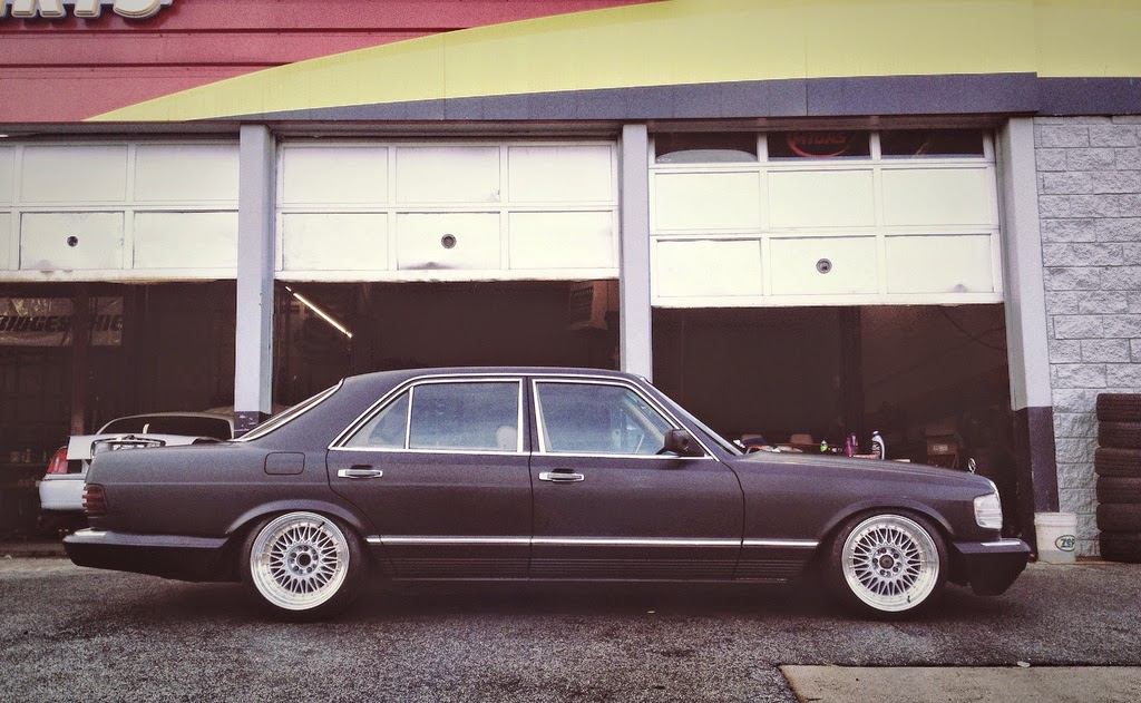 Mercedes-Benz W126 Slammed on CNT Racing Wheels | BENZTUNING
