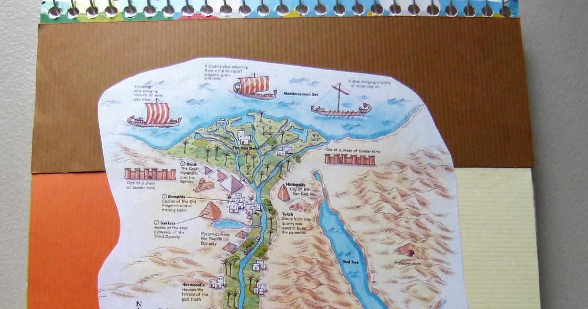 Ancient Egypt - interactive notebook by a 7-year-old (3/3)