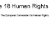 Article 18 Of The European Convention On Human Rights - Article 18 ...