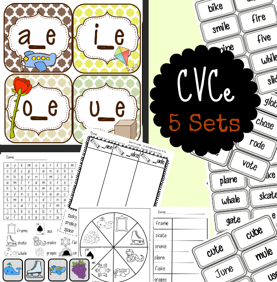 The Way I Teach: CVCe Magic, Bossy, Silent E Bundle