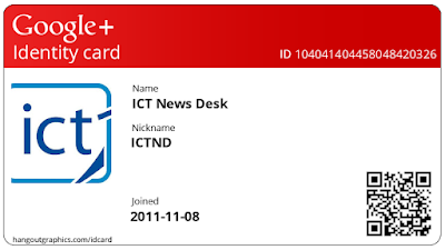 ICT News Desk: Create your Google Plus ID card & make fun