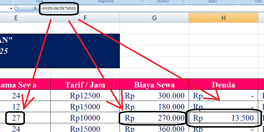 Rêveuse.: Microsoft Excel 2007 : Contoh Soal dengan Menggunakan Fungsi ...