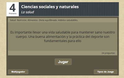 ENTRENA CON LAS CIENCIAS: UNIDAD 4 - LA NUTRICIÓN Y LA SALUD. - 4º P