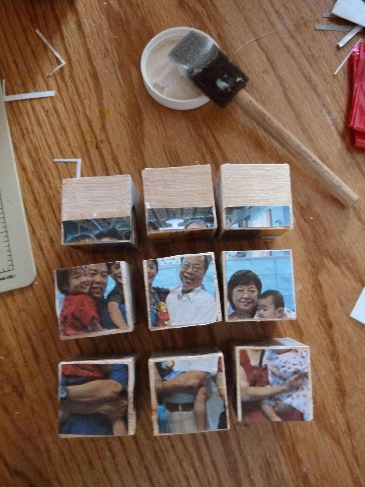 Create by Es!: DIY Photo Puzzle Wooden Cube with Modge Podge - Great ...