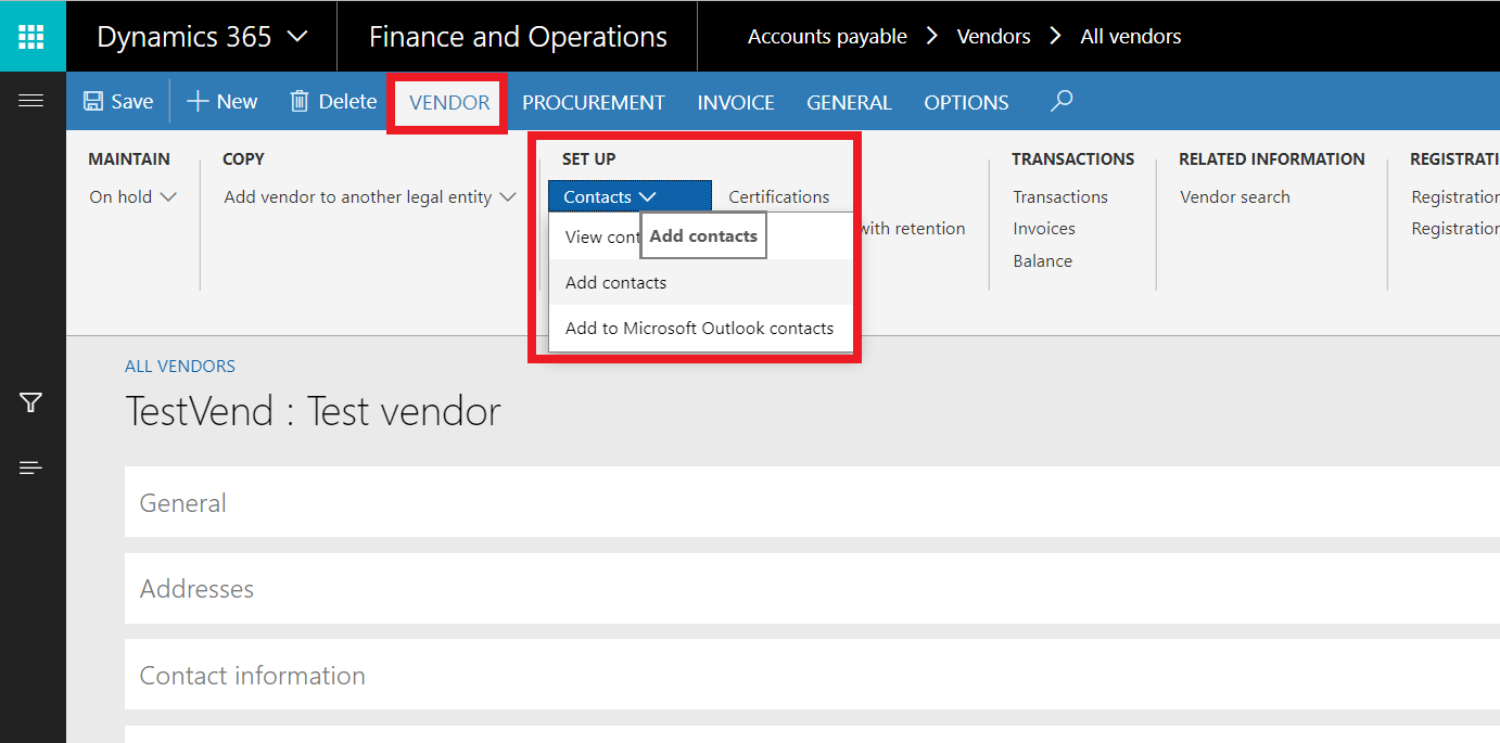 How to implement vendor collaboration management in Dynamics 365?