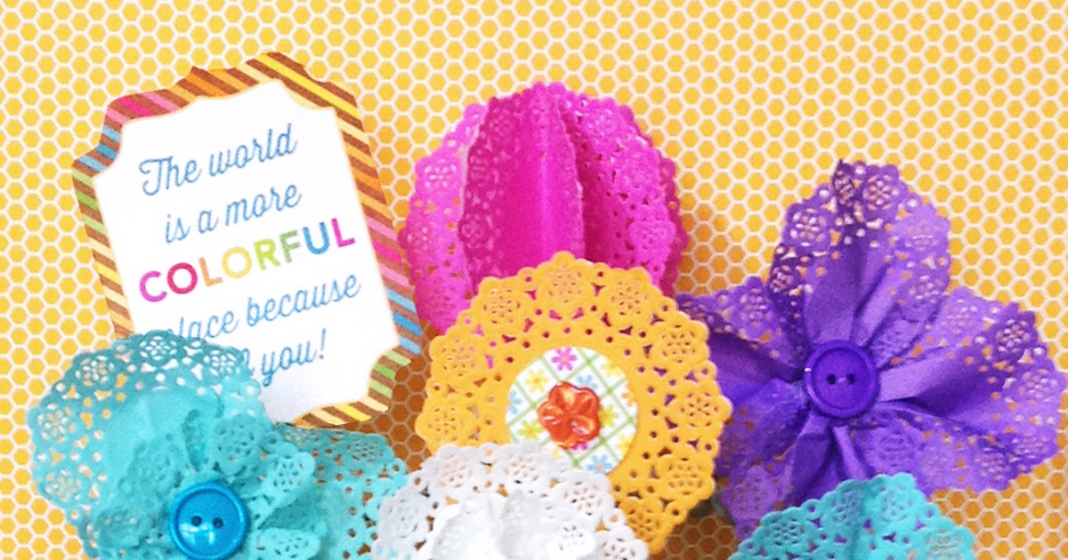 Doodlebug Design Inc Blog: DOILIES: Bucket of Paper Flowers by Silvia