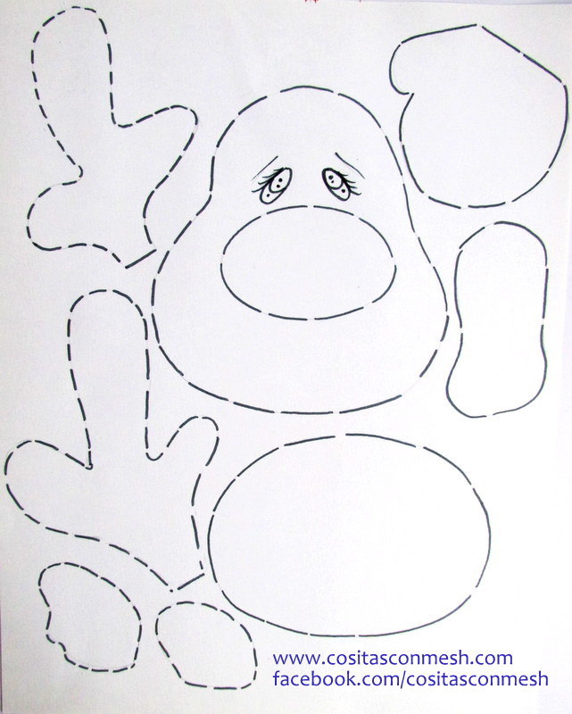 Reno de navidad para niños ~ cositasconmesh