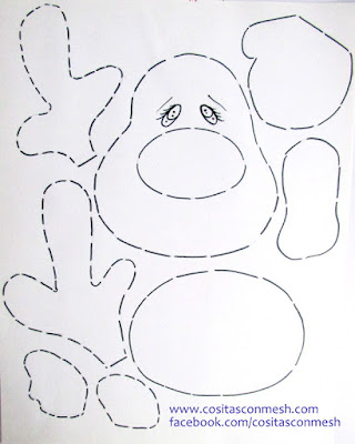 Reno de navidad para niños ~ cositasconmesh