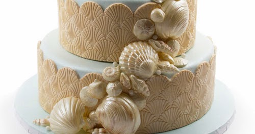 Kiwi Cakes: Pretty shell cake - great for birthdays and weddings