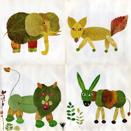 Leaf Animals Crafts And Arts Ideas leaf-animals-crafts-and-arts-ideas