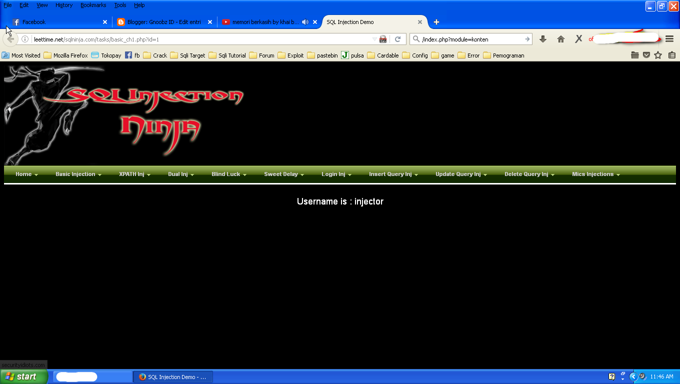 Sql Injection Basic 1 ( Sqli Paling Dasar ) | Gnoobz ID