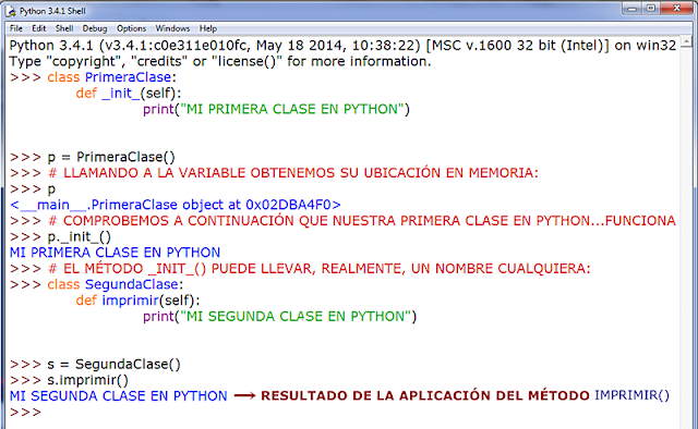 APRENDER A PROGRAMAR CON PYTHON: CLASES I
