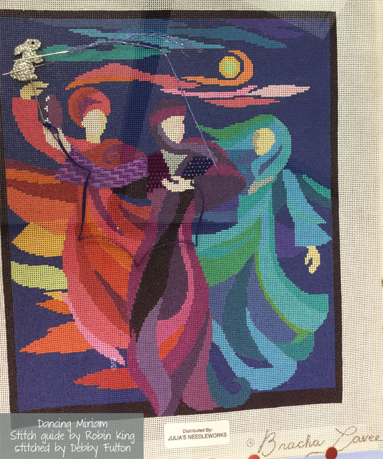 Needlepoint Study Hall: Robin at North Shore Needleworks, Chicago IL