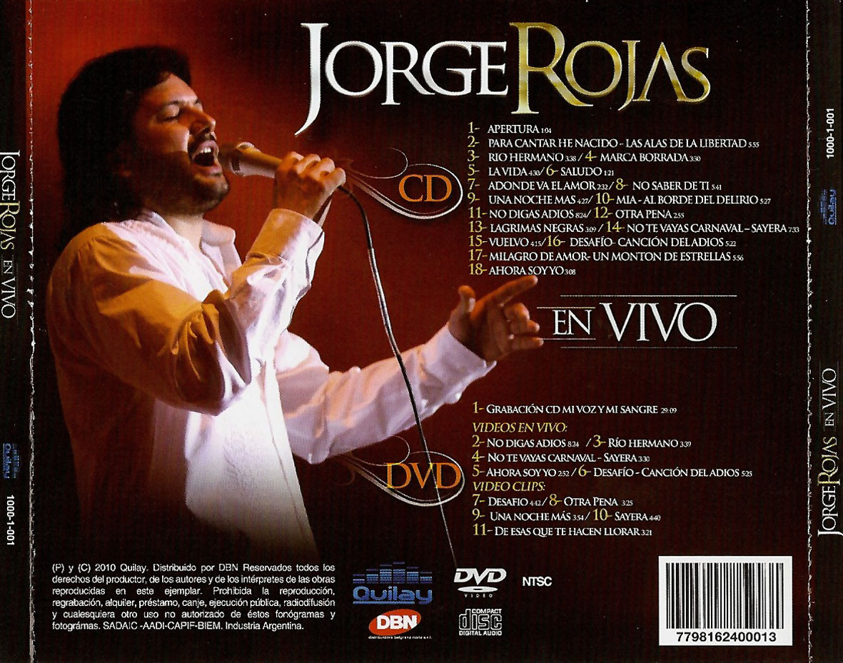 Jorge Rojas - En Vivo (2010) ~ Folkloretube