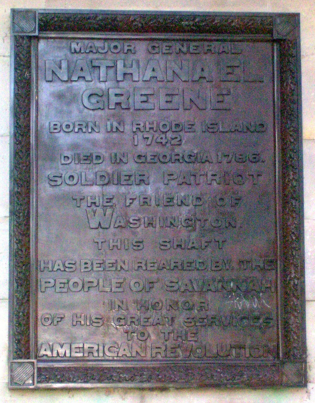 Nathanael Greene Grave