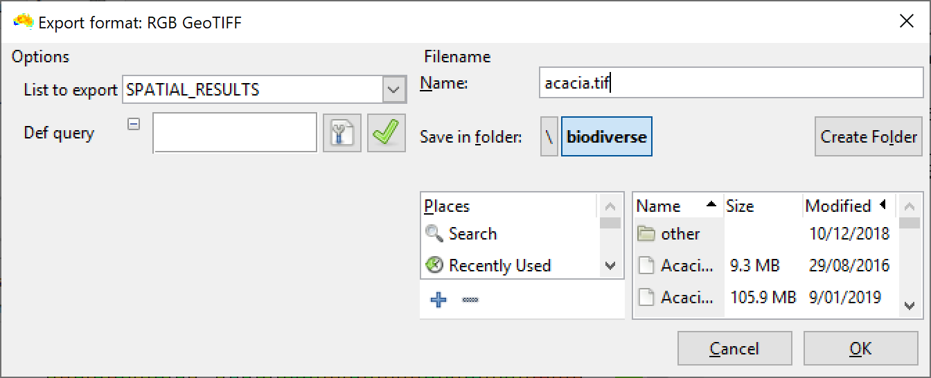 Biodiverse analysis software: 2019