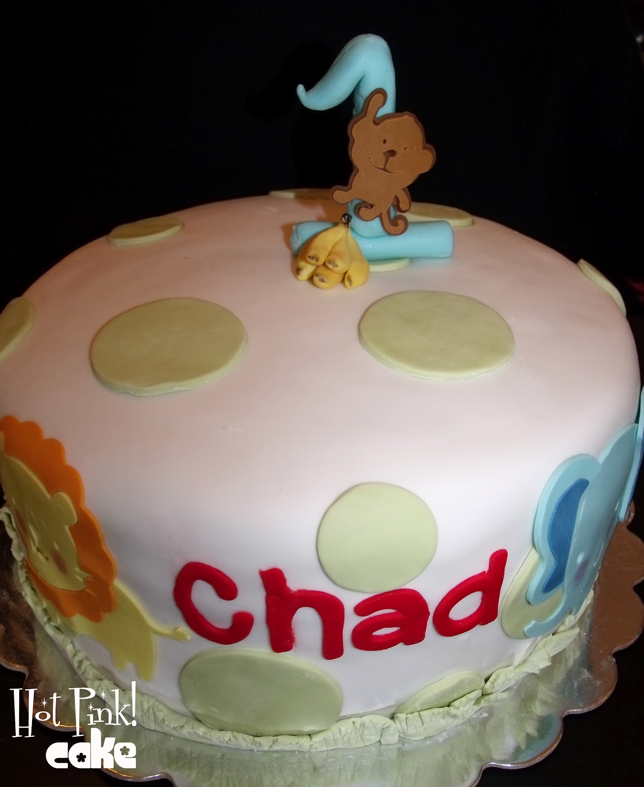 Hot Pink! Cakes: Happy 1st Birthday Chad!