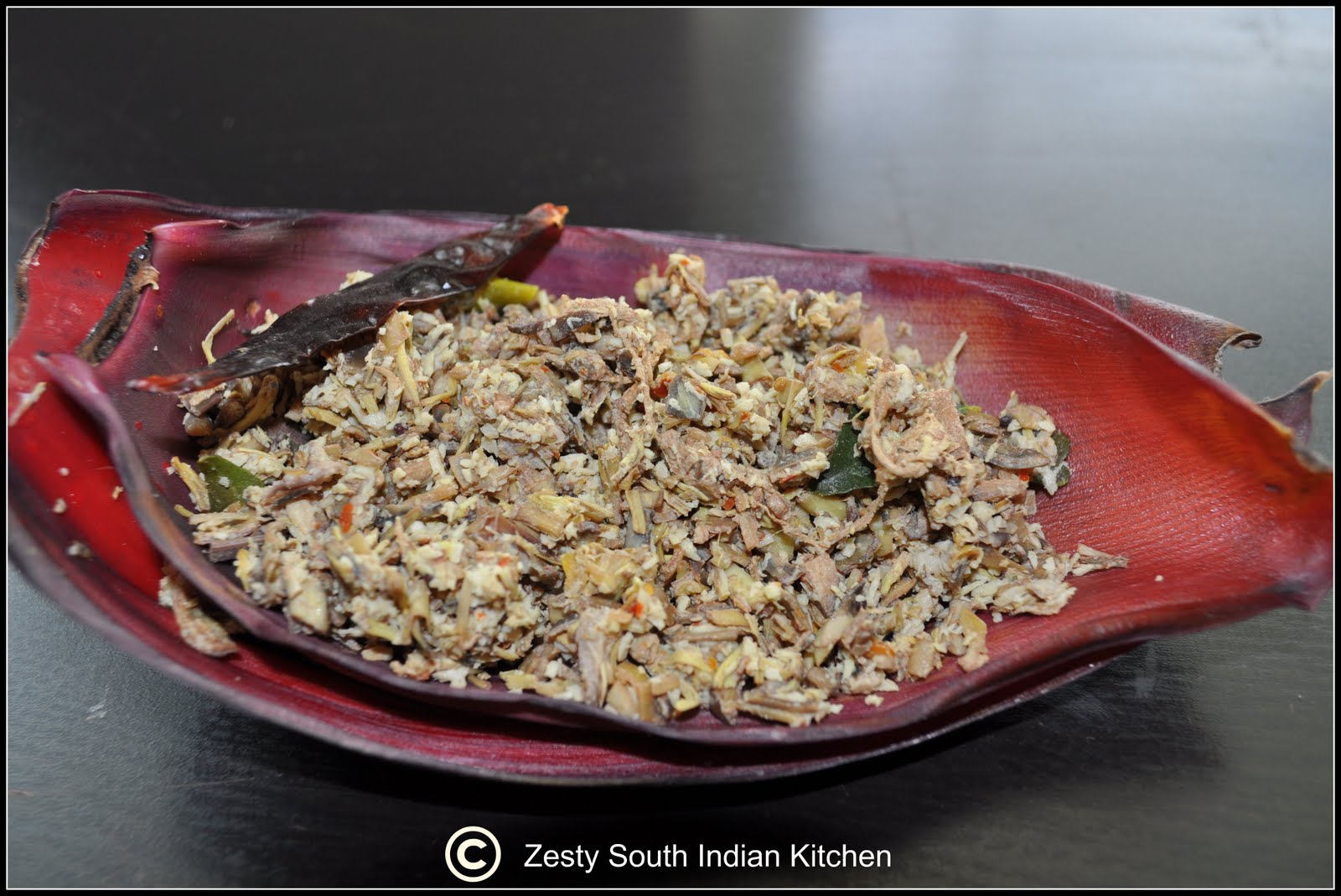 Vazha Koombu Thoran/ Banana Blossom Flower Stir Fry with Coconut ...