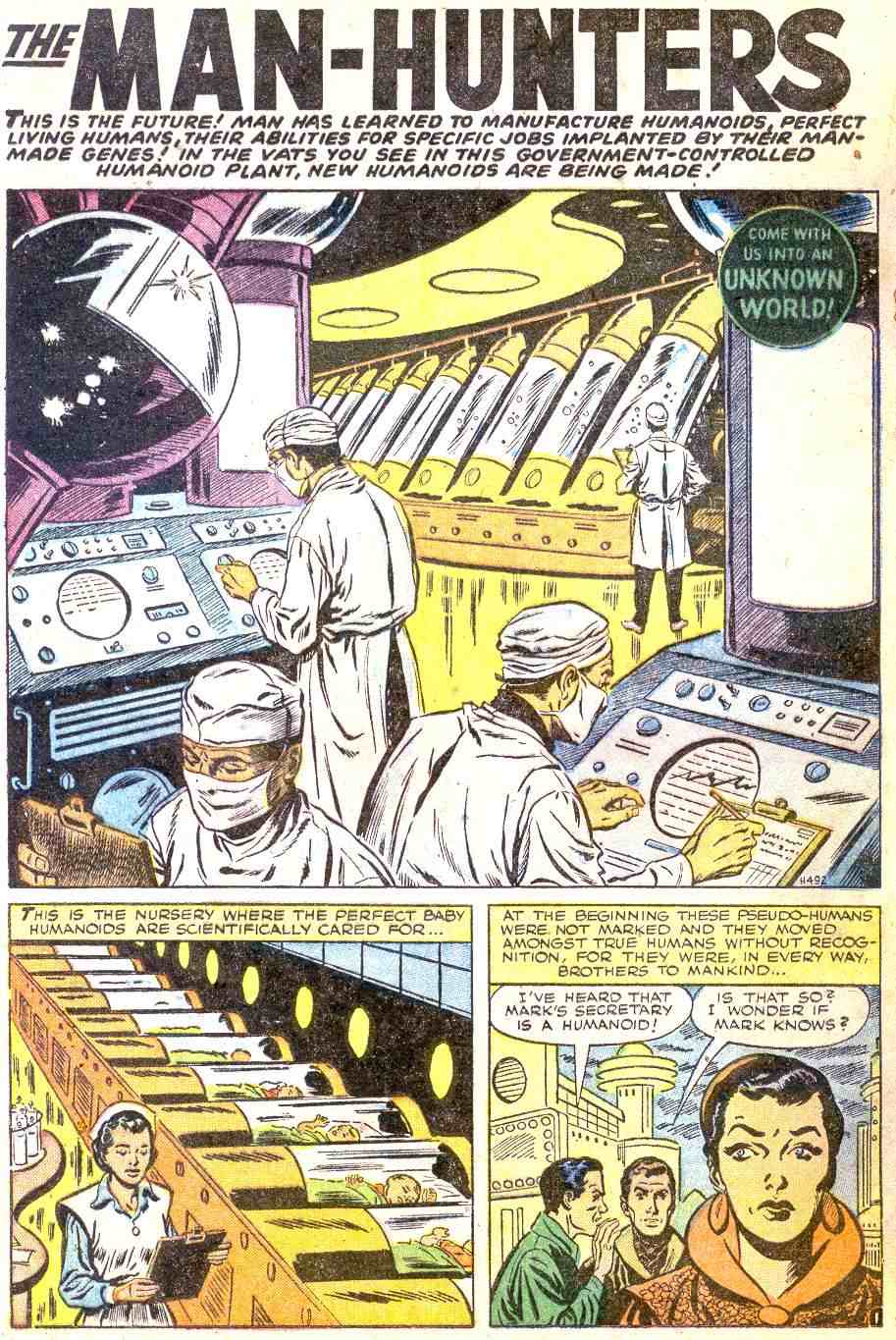 Four-Color Shadows: The Man Hunters-Jim Mooney-1956