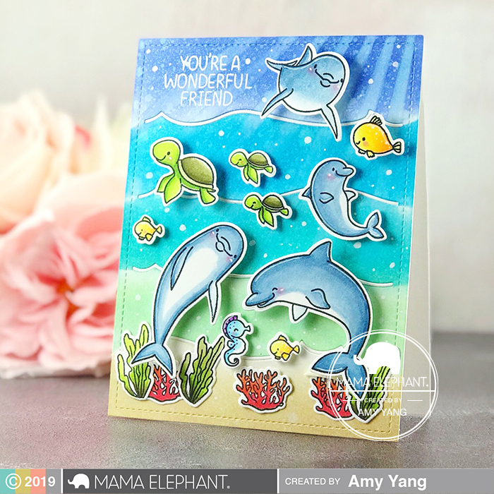 mama elephant | design blog: STAMP HIGHLIGHT : MARINE FRIENDS