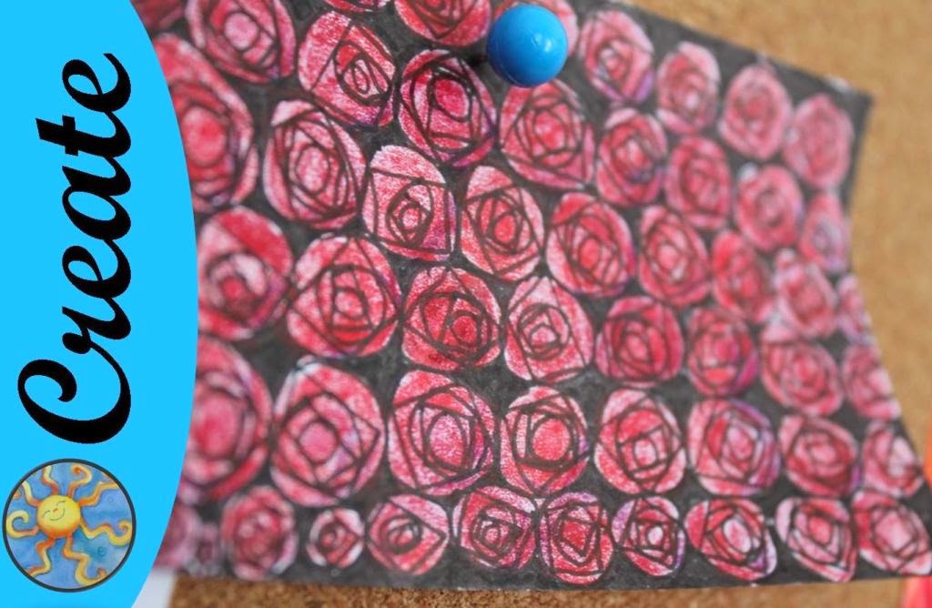Flowers: zentangle roses using vitruvius pattern ~ Broadcast Sunny
