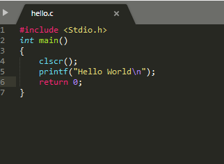 C programming: Write a c program to print “Hello World”