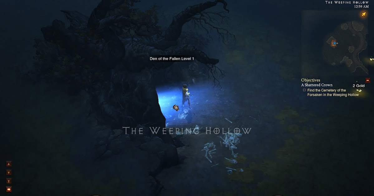 Den of the Fallen entrance location - Diablo Guides