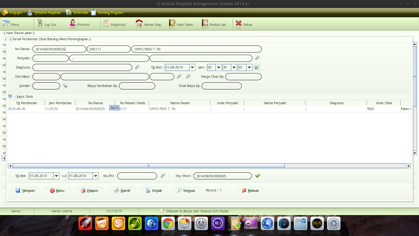 SIM RS/SIMRS/Software Rumah Sakit Khanza HMS: Fitur-fitur yang sudah ...