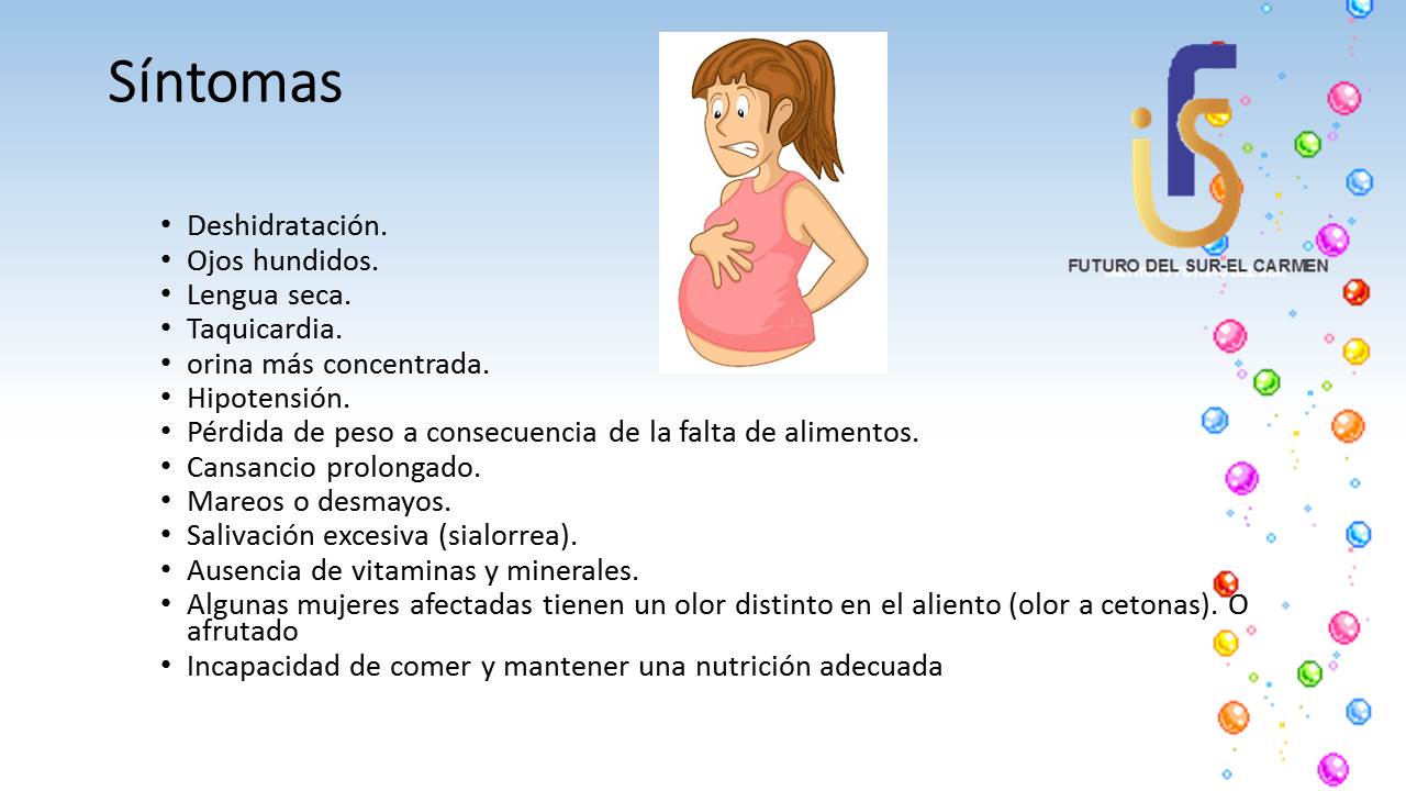 CUIDADOS DE ENFERMERIA: hiperemesis gravidica (diapositivas)