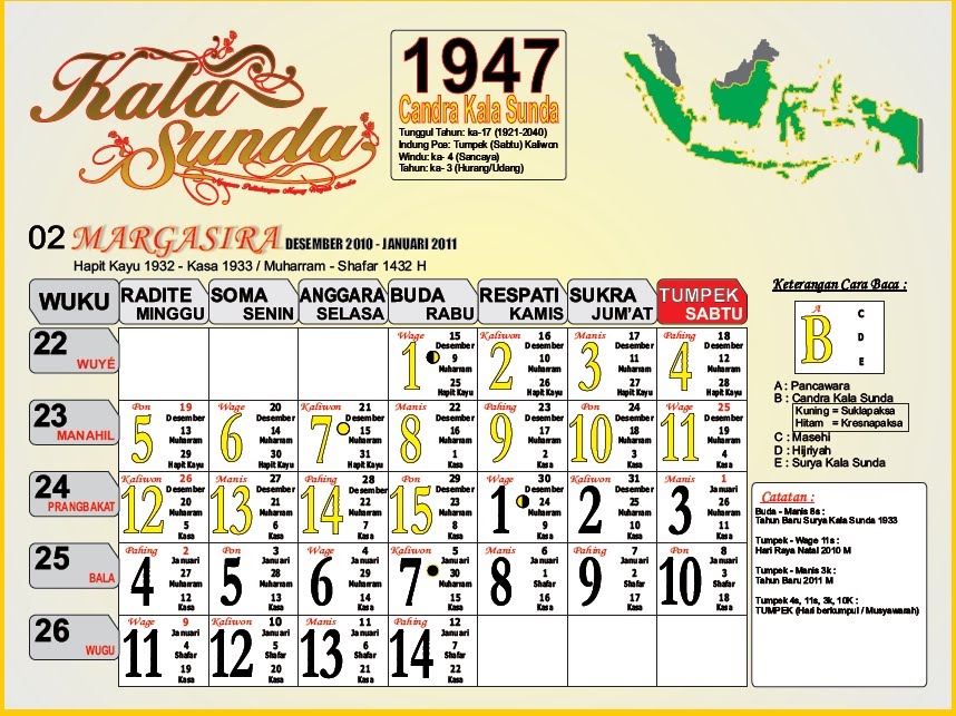 LOYALITAS TI SUNDA KEUR PERSIB: KALENDER SUNDA
