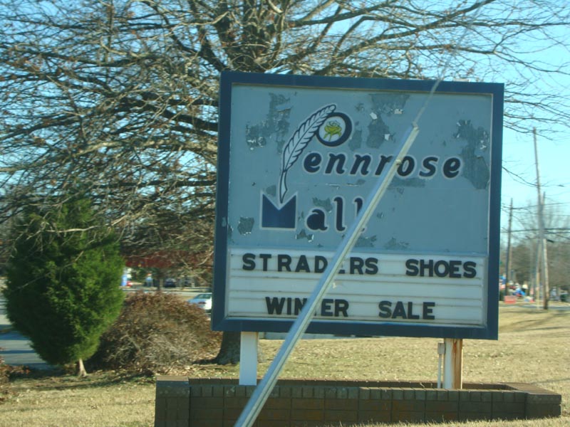 Sky City: Retail History: Pennrose Mall: Reidsville, NC
