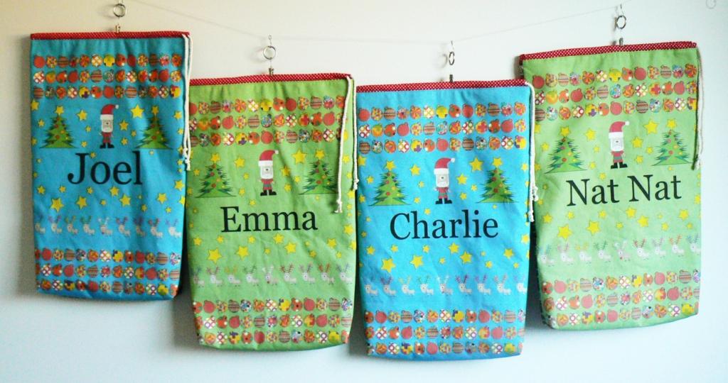 CurlyPops: Custom Santa Sacks