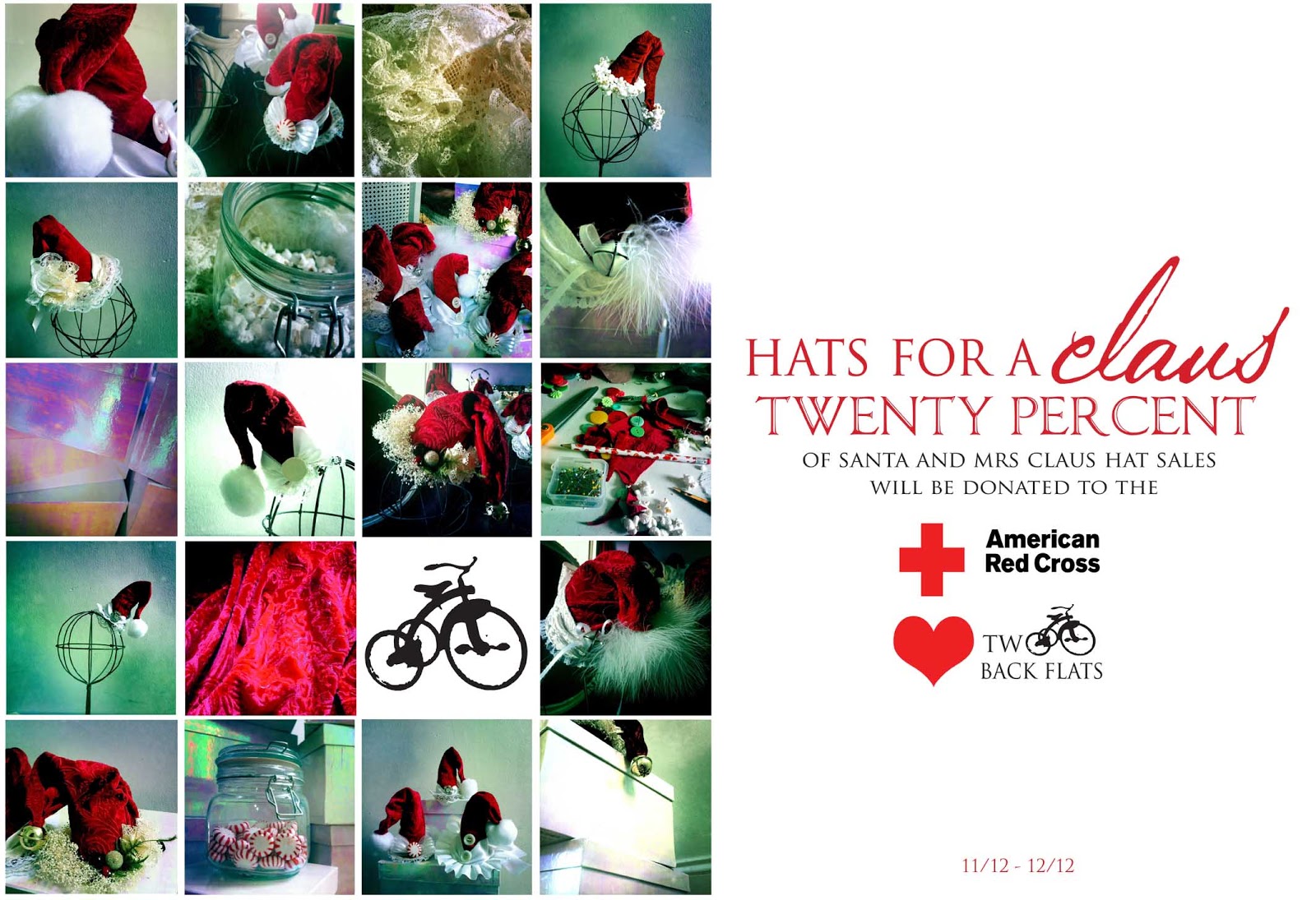 TwoBackFlats: Santa and Mrs. Claus Hats